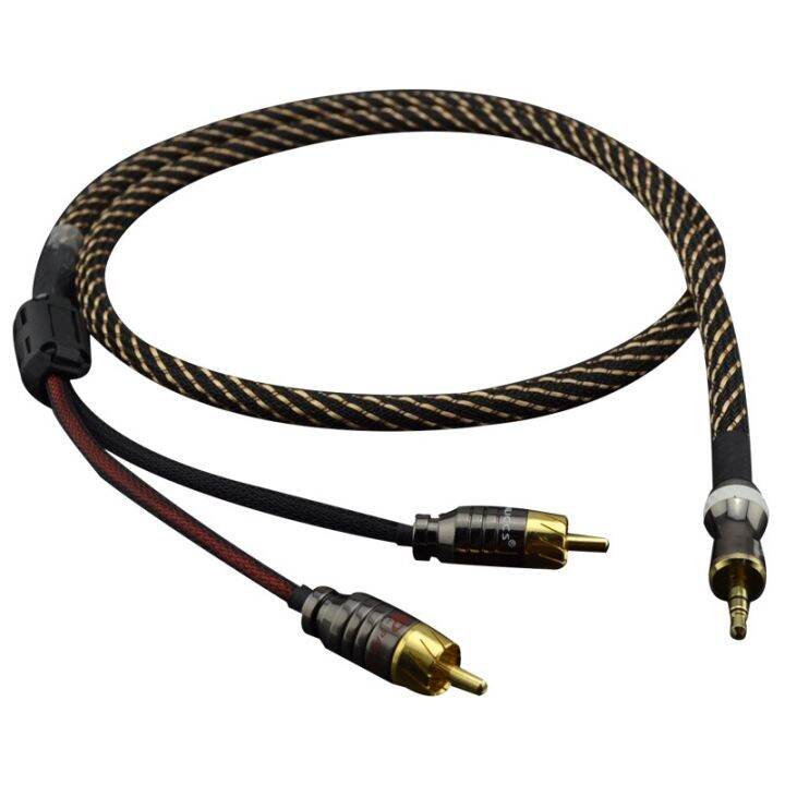 HIFI 3.5mm Jack To RCA Cable Headphone Jack To Stereo RCA Audio Cable ...