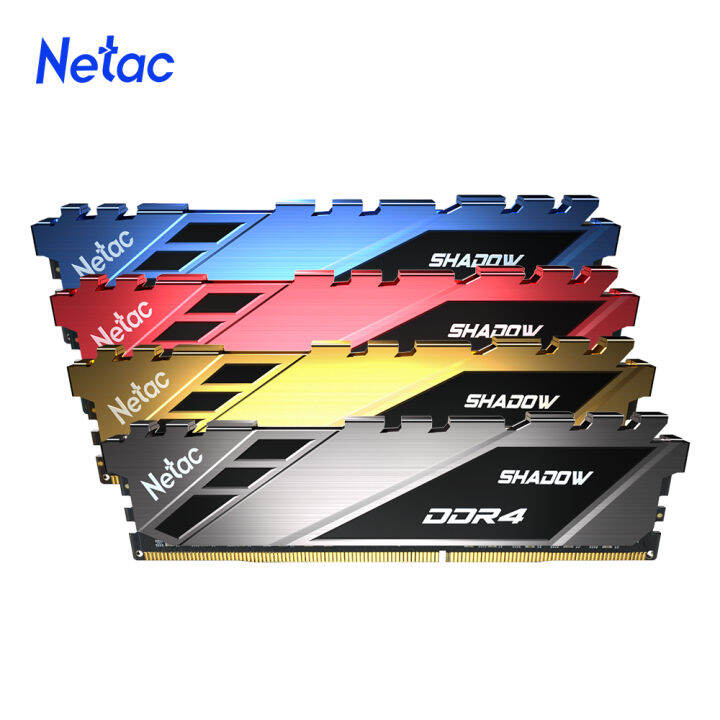Netac RAM DDR4 8GB 16GB หน่วยความจำ DDR4 3200Mhz 3600Mhz 2666Mhz โมดูลหน่วยความจำ Ram Heat Sink ...