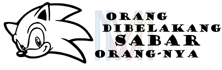 SONIC STICKER ORANG DI BELAKANG SABAR | Lazada