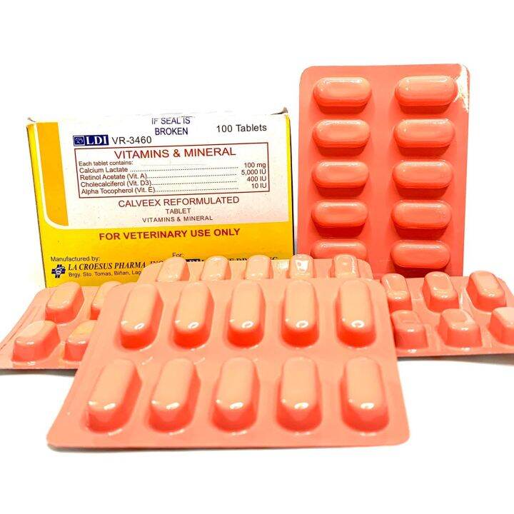 [FCR AGRIVET] 50 Capsule Calveex Reformulated Vitamins and Minerals ...