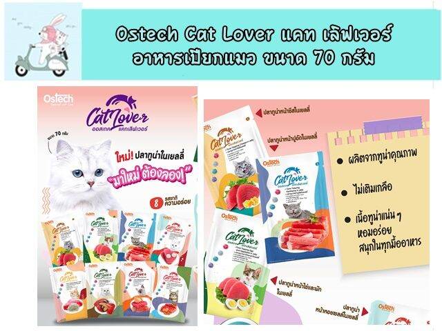 Ostech Cat Lover cat Pouch 70 g ( 1 ซอง ) | Lazada.co.th