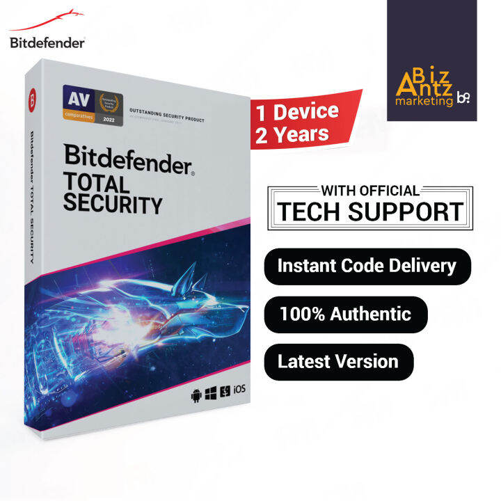 Bitdefender Total Security 1 Device 2 Years Antivirus 2023 | Lazada