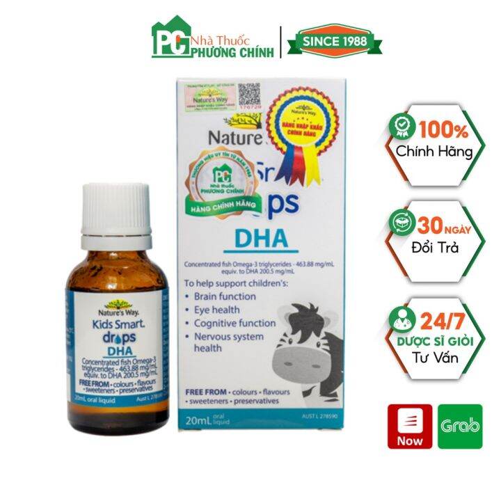 DHA Cho Bé Kids Smart Drops DHA Nature's Way - Tăng Chỉ Số IQ, Giúp Trẻ ...