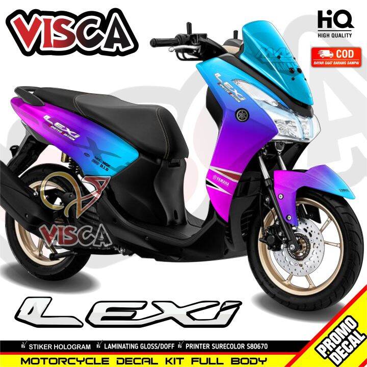 Decal Lexi Full Body Baru Stiker Motor Yamaha Lexi Full Body Decal ...
