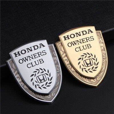 CX Metal Honda Owners Club Side Rear Emblem Badge Sticker Honda | Lazada PH