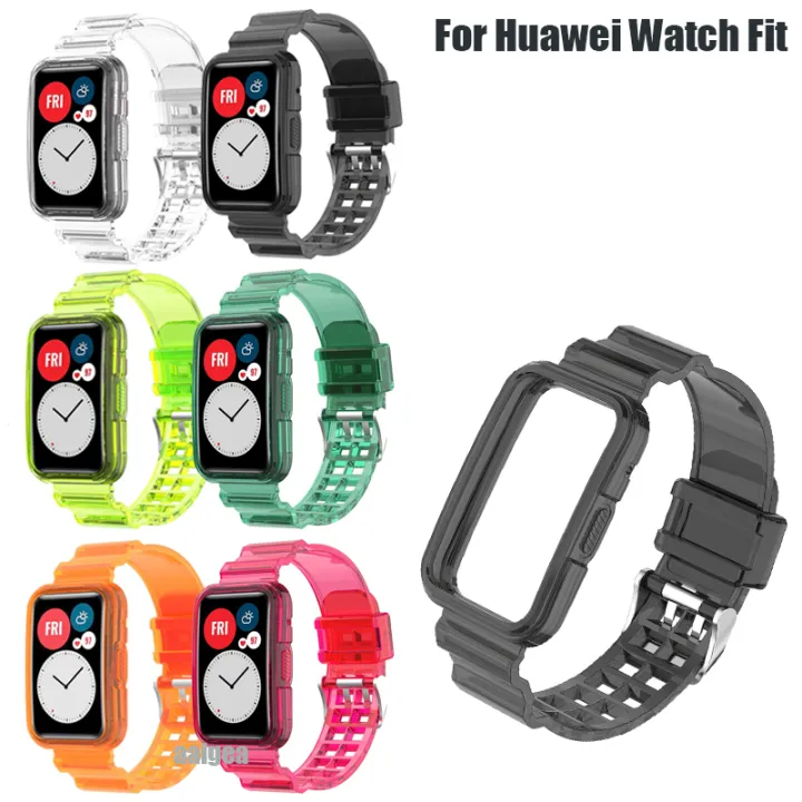 อุปกรณ์เสริม Smartwatch สำหรับนาฬิกา Huawei Fit Watch Fit 2สายโปร่งใส
