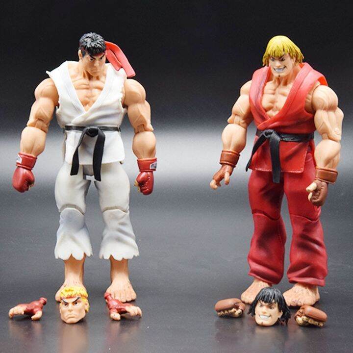 NECA street fighter character models Bai Long red Ken can do spot ...