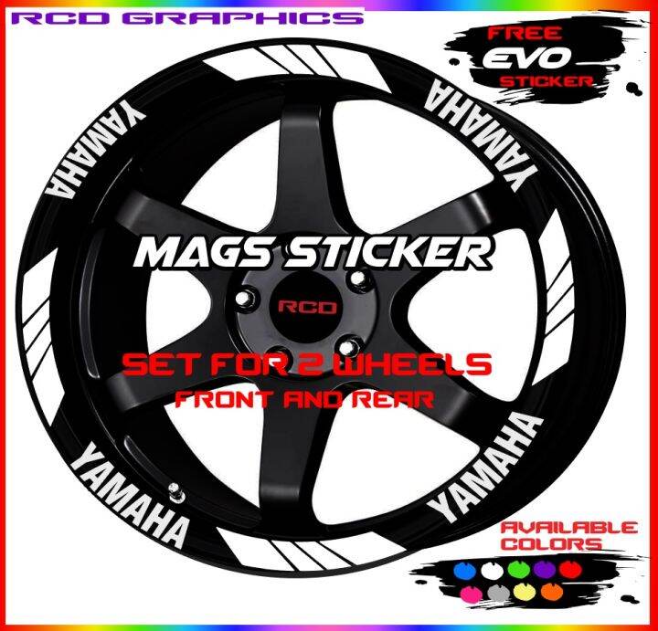 YAMAHA MAGS STICKER FOR MIO 125 SPORTY AEROX NMAX GEAR125 | Lazada PH