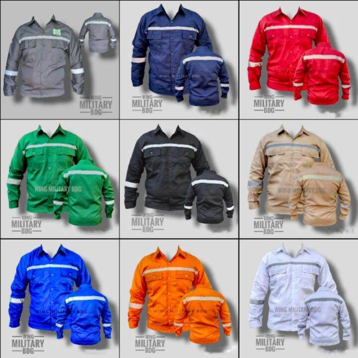 Wearpack Katelpak Safety Skotlet Atasan Kemeja Kerja Atasan Katelpak ...