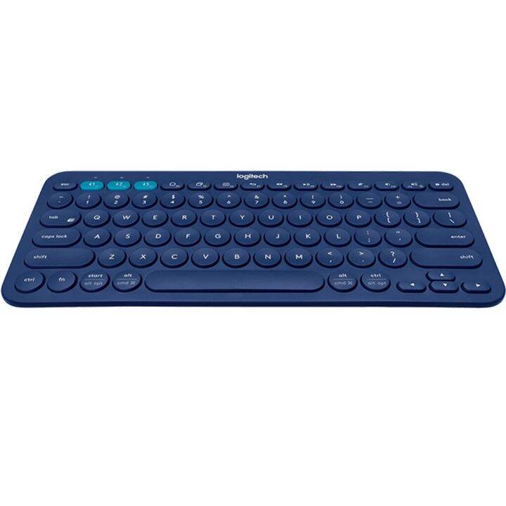 LOGITECH K380 MULTI-DEVICE BLUETOOTH KEYBOARD BLUE | Lazada.co.th