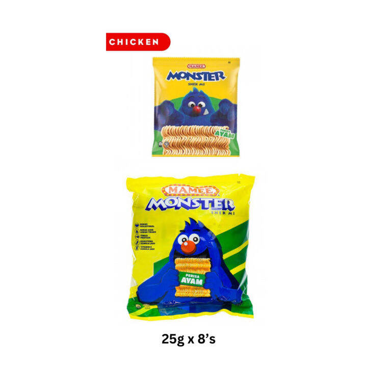 MAMEE BRAND MONSTER SNEK MI | HALAL | AYAM FLAVOUR | Lazada