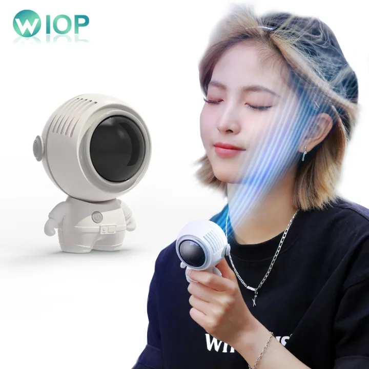 WIOP มินิแขวนคอพัดลมแฟชั่นแบบพกพาขนาดเล็กพัดลมระบายความร้อนมือถือพัดลม ...
