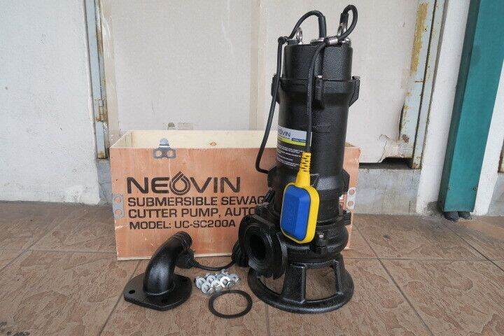 Neovin 2.0Hp (2.0-inch / 50mm) Cutter Grinder Sewage Submersible Pump ...