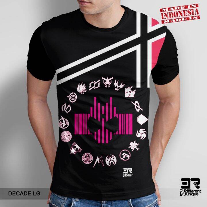 Kaos Atasan Print YORIX Kamen Rider Decade Logo | Lazada Indonesia