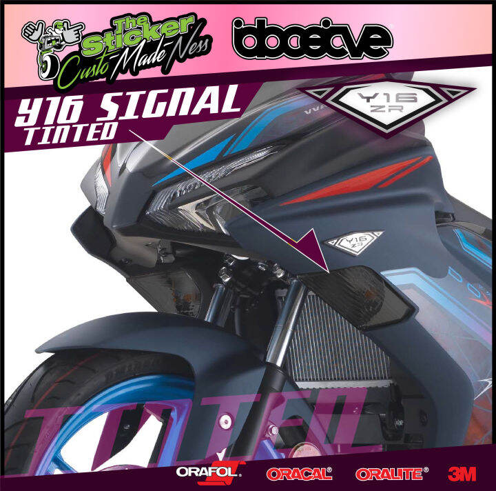 YAMAHA Y16R / DOXOU 2021 SIGNAL TINTED STICKER NEW, READY STOCK ...