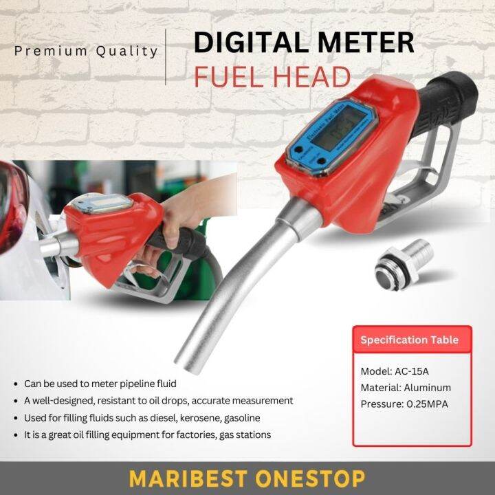 Digital Meter Fuel Nozzle Auto Shut Off Diesel Kerosene Biodiesel Fuel ...