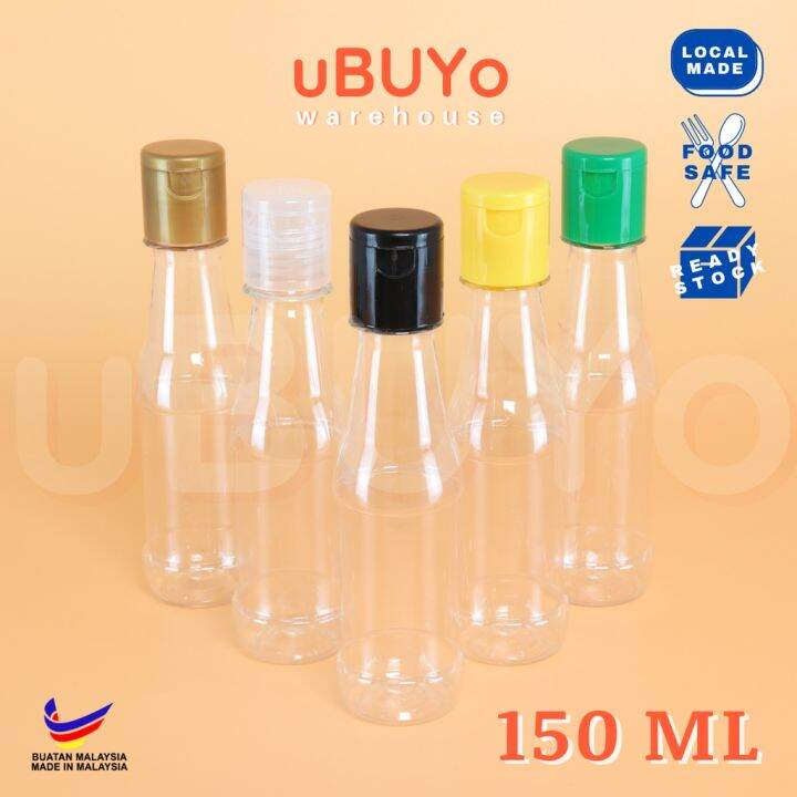 Sauce Bottle with flip top cap / Botol Sos / Honey Bottle / Botol Madu ...