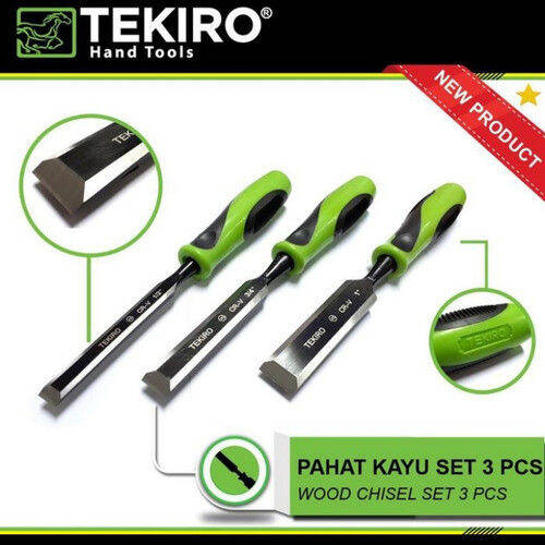 Tekiro WOOD CHISEL SET 3 PCS TEKIRO PAHAT KAYU SET 3 PC GT-WC1747 ...