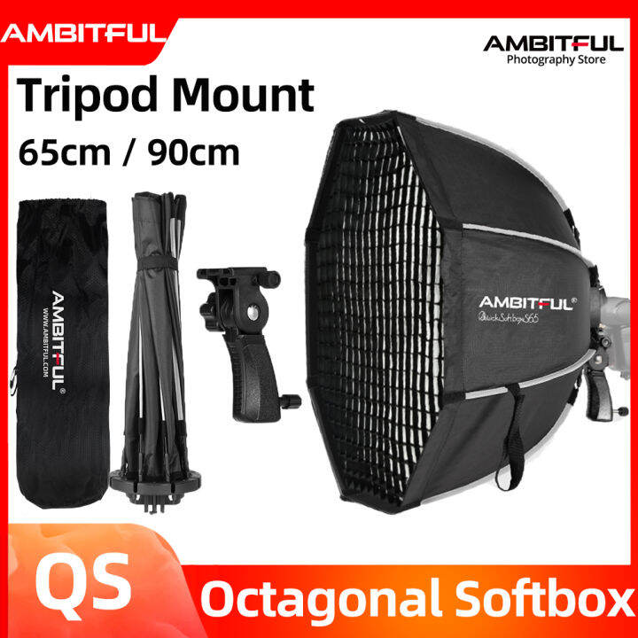 AMBITFUL QS65 65cm 25.6 inch / QS90 90cm 35.4 inch Quick Softbox For ...