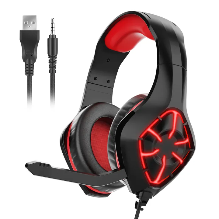 GS100 3.5mm Jack Wired 3D surround Gaming Headphone with Noise ...