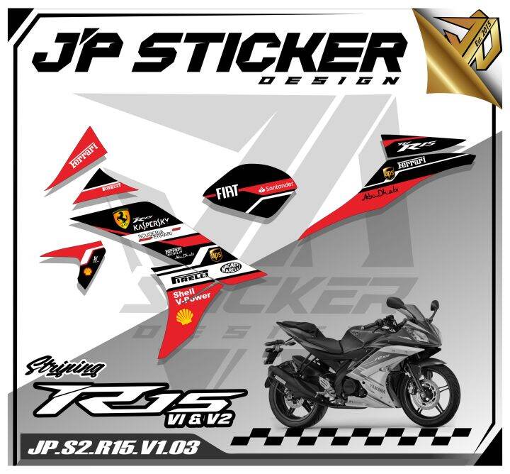 STICKER STRIPING YAMAHA R15 V1 & V2 -YAMAHA R15 V1 & V2 LIST VARIASI ...