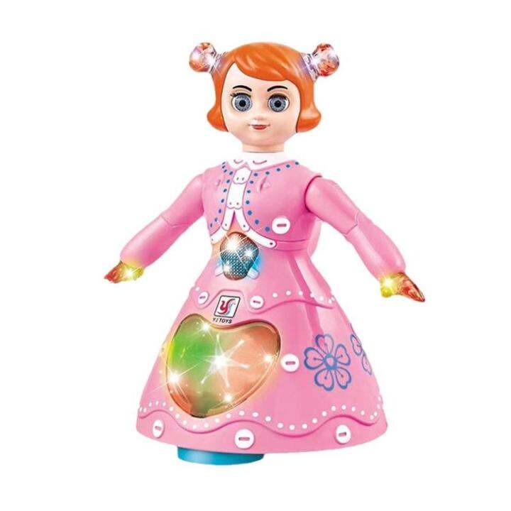Ballet Doll 3D Led Lights Princess Dancing Doll 360 Spinning Ballerina ...
