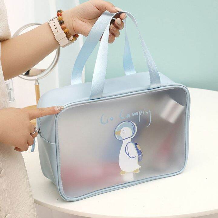 FHDFH กระเป๋าเครื่องสำอางกระเป๋าซิปแฟชั่นสำหรับการเดินทางนอกบ้านกระเป๋า ...