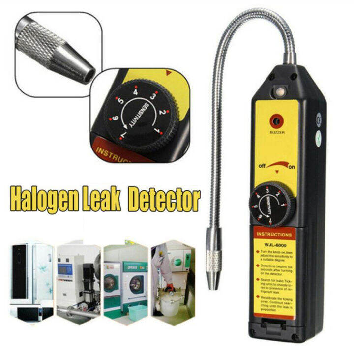 FUYU WJL-6000 Gas Leak Detector Sensor Halogen Tool Refrigerant Gas ...