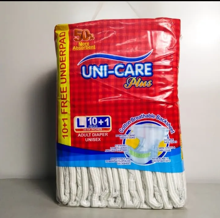 Unicare Plus Adult Diaper L 10 pcs. + 1 Underpad (1 Pack) | Lazada PH