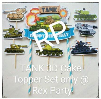 TANK Cake Topper/Topper Kue Tank/Birthday Topper/3D Topper/Topper Tank ...