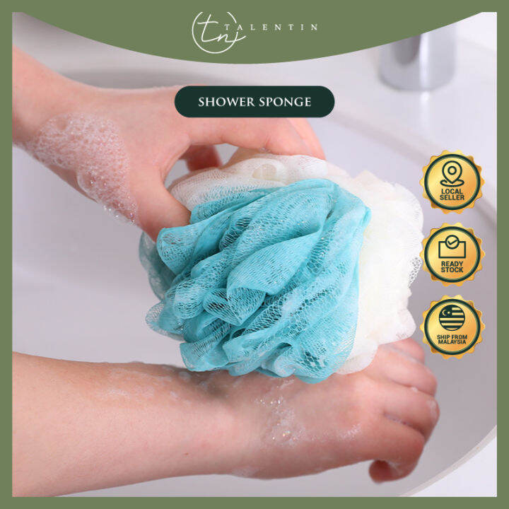 TALENTIN Japanese Large Soft Shower Bath Ball Shower Mesh Foaming ...