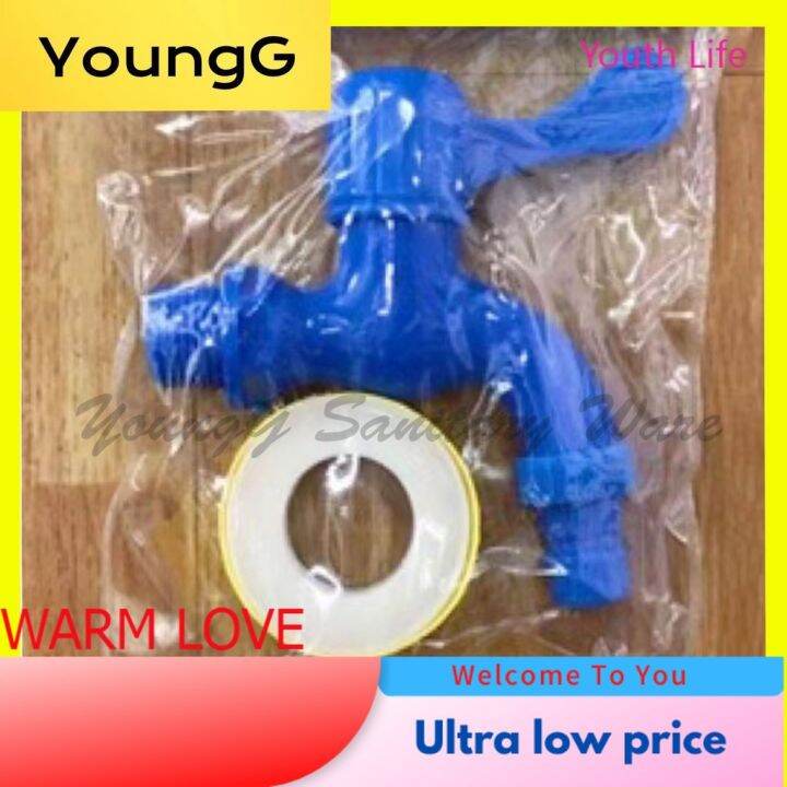 PVC Blue Faucet 1/2" Plastic Faucet Blue Faucet Gripo | Lazada PH