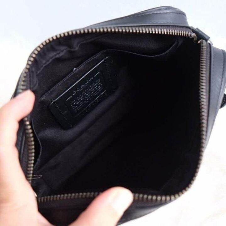 Coach F50715 Graham Men's Crossbody In Signature Canvas - Black | Lazada PH