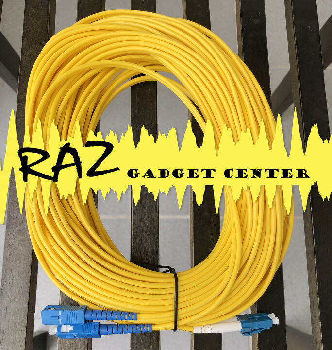 LC/PC - SC/PC Single Mode Duplex PVC 3.0mm Thick Fiber Optic Patch ...