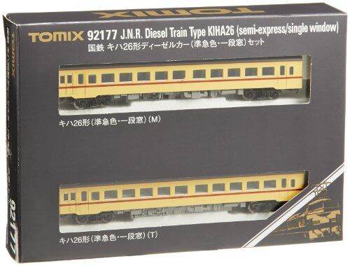 【ของแท้100% จากประเทศญี่ปุ่น】 TOMIX N Gauge Kiha 26 Type Semi-Express Color Single Window Set ...