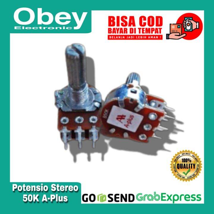Potensiometer Potensio 50k Stereo A-plus | Lazada Indonesia