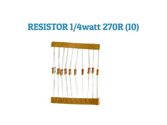 RESISTOR 1/4watt 270R OHM (10) | Lazada Indonesia