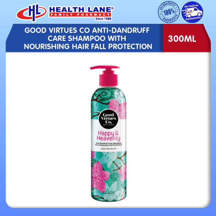 GOOD VIRTUES CO AANTI-DANDRUFF CARE SHAMPOO WITH NOURISHING HAIR FALL ...