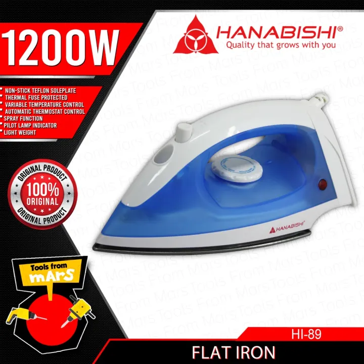 HANABISHI Flat Iron HI89 Light weight Non-stick PTFE Thread Seal Tape ...