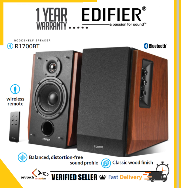 EDIFIER R1700BT 2.0 Bluetooth High Quality Bookshelf Studio Speaker ...
