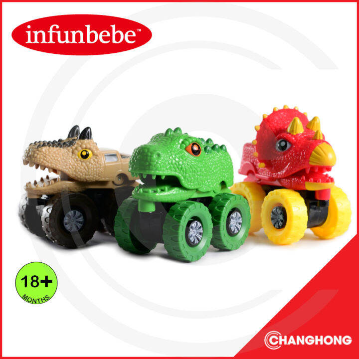 Infunbebe | Dinosaur Cars | 3 Vehicle Set | Lazada