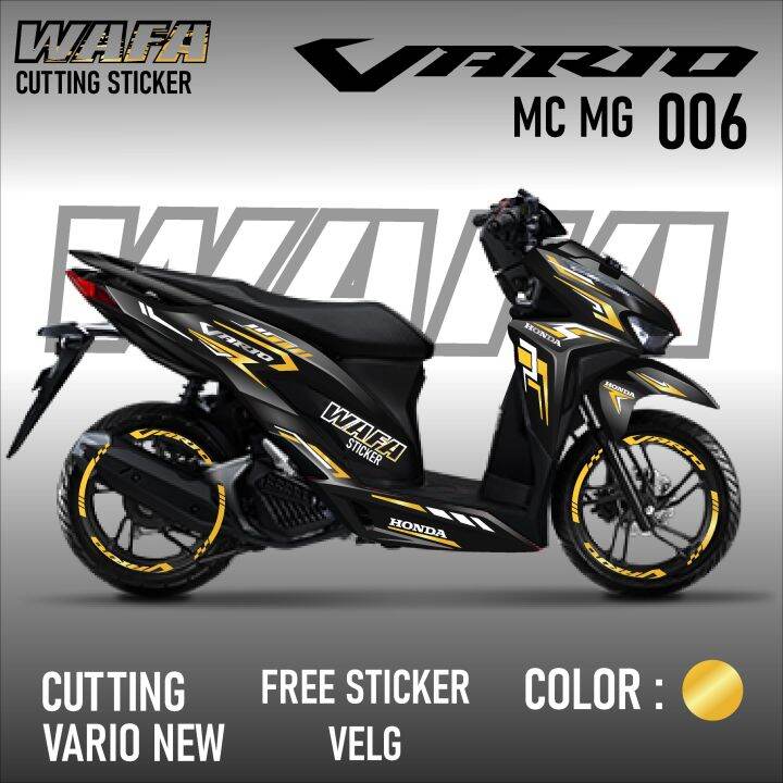 Cutting Sticker - Aksesoris Motor Stiker Honda Vario 125 & 150 Skotlet Sticker Striping Lis ...