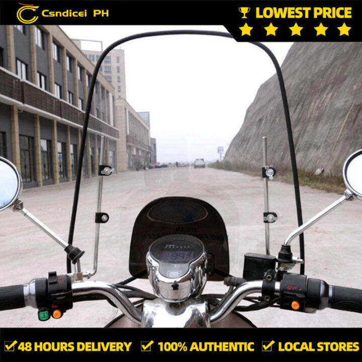 Motorcycle Windshield Racer Headlight Windshield Instrument Visor ...