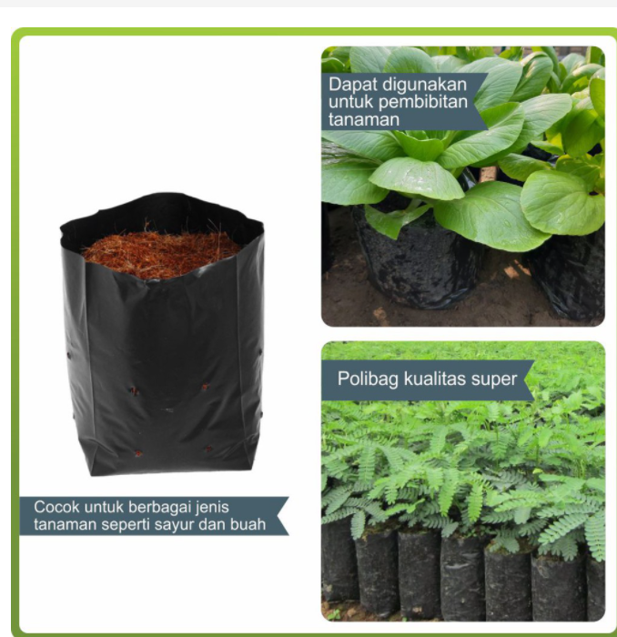 Polibag 30x30 1 kg / polibag murah / Polibag tebal / polibag untuk ...