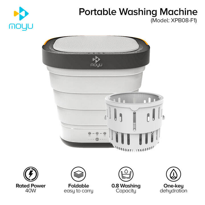MOYU Portable Folding Mini Washing Machine 2 in 1 Washing and Spin ...