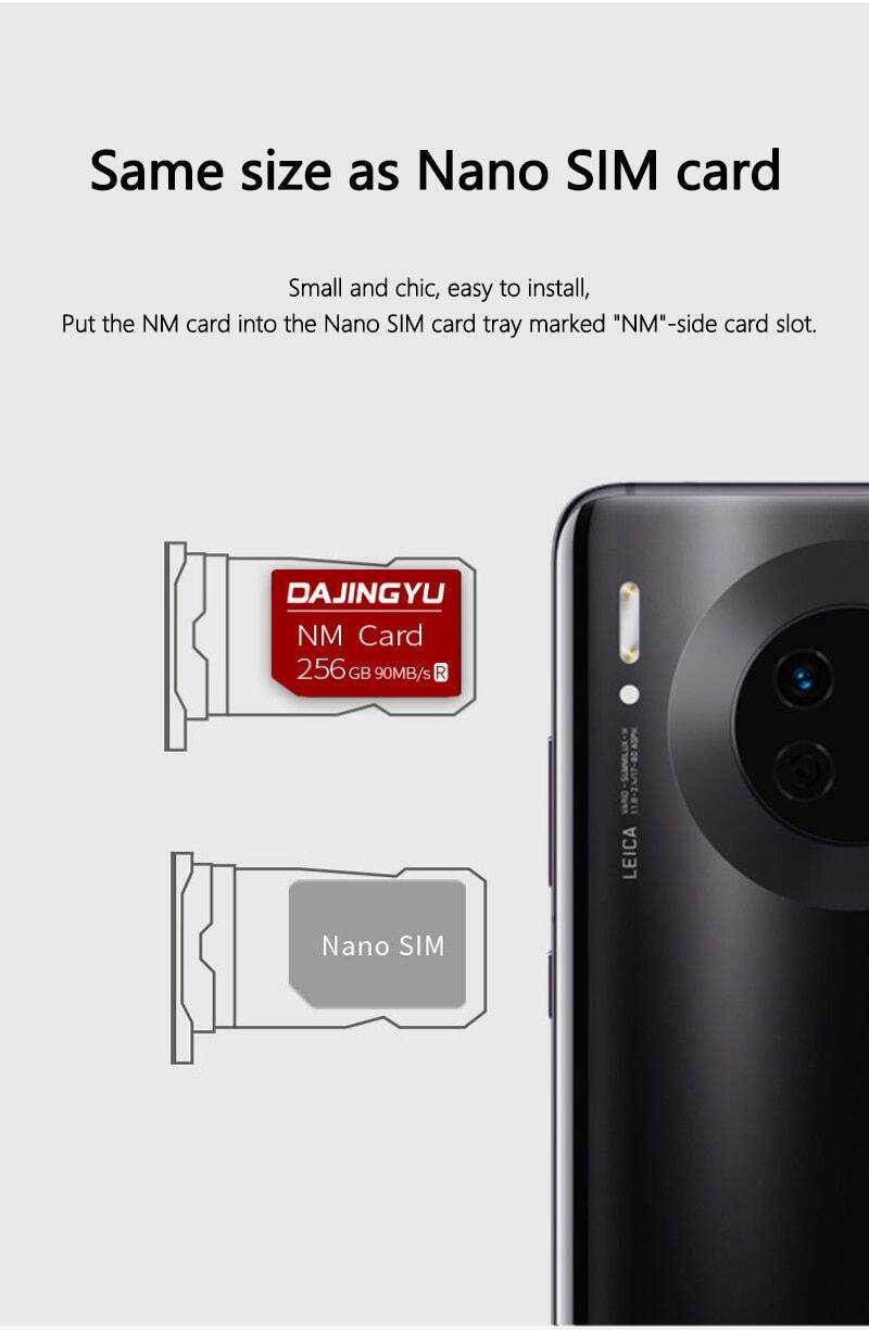 การ์ด UTHAI C63 NM การ์ดความจำนาโน128GB สำหรับ Huawei Mate20 Mate30 X Pro P30 P40 Pro Series ...