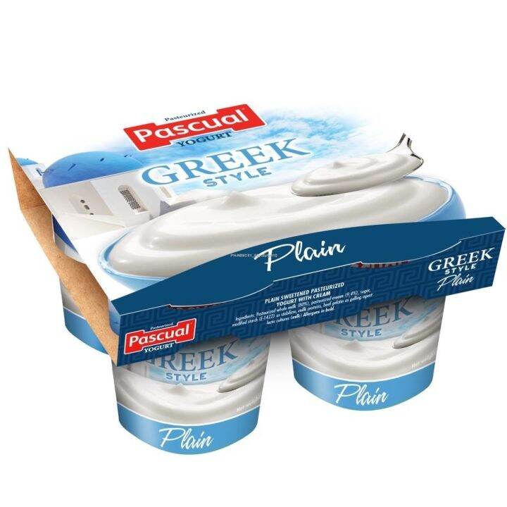 Yogurt Greek Plain (4 x 100g) | Lazada PH