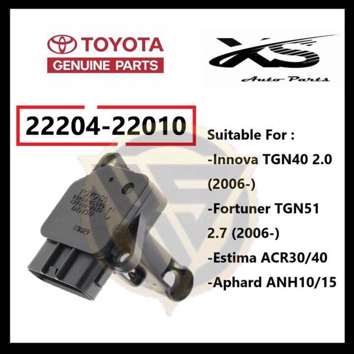 (100%GENUINE) Toyota Camry Acv30 Wish Estima Acr30 Altis Vios NCP92 / 93 Innova /Air Flow Sensor ...