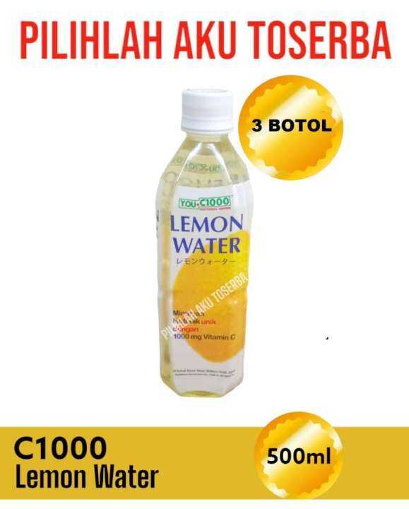 You C 1000 / YOU C1000 LEMON WATER 500 ml - ( HARGA 3 Botol ) | Lazada ...