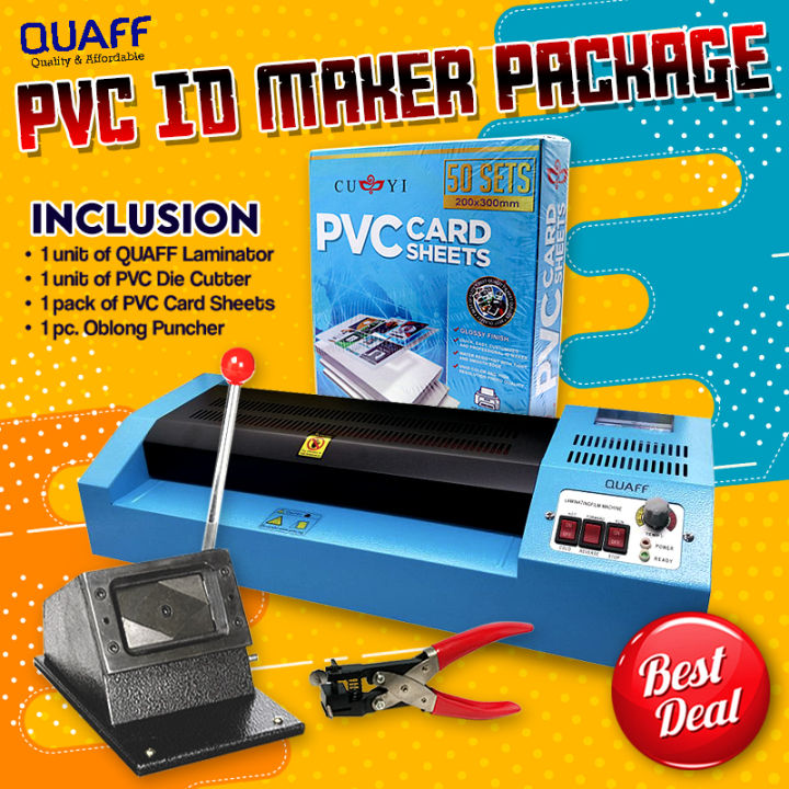 Magic photo00 PVC ID Maker Package (Laminator | Die Cutter | PVC Sheet ...